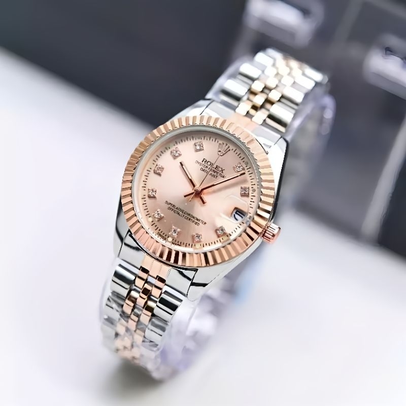 Jual Best Seller !!! Jam Tangan Wanita Rolex Rantai 096 Free Box Rolex ...