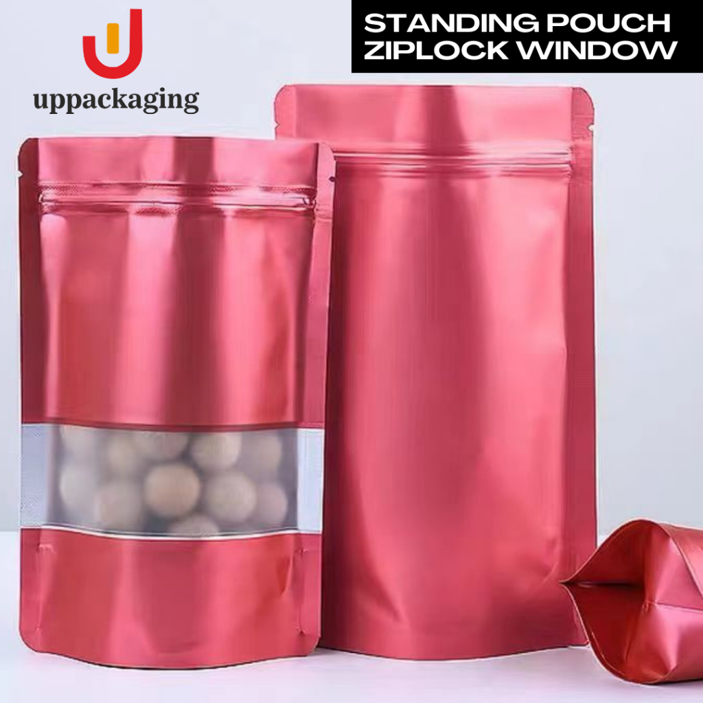 Jual Kemasan Makanan Standing Pouch Ziplock Window Kemasan Snack dan ...