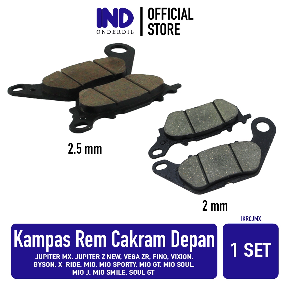 Jual IND Onderdil Kampas-Kanvas Rem Cakram Depan/Discpad-Dispad Mio ...