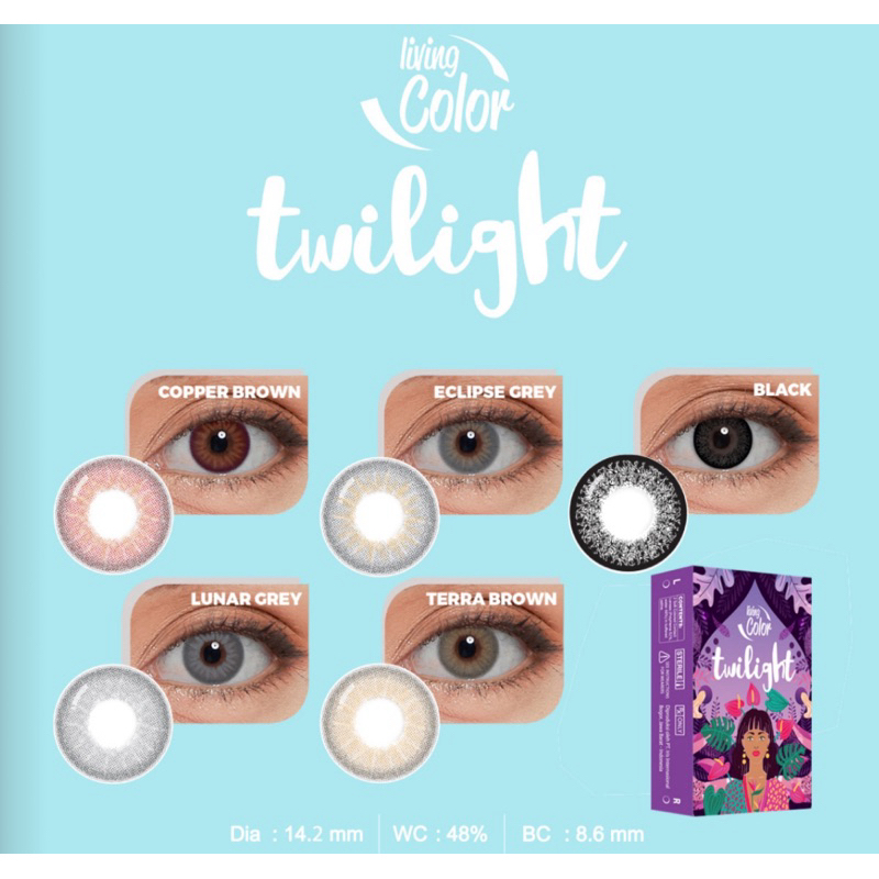 Jual LIVING COLOR TWILIGHT SOFTLENS |PLANO/NORMAL | Shopee Indonesia