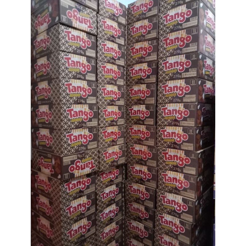 Jual 1 DUS TANGO KALENG ISI 6KALENG ( COKLAT) | Shopee Indonesia