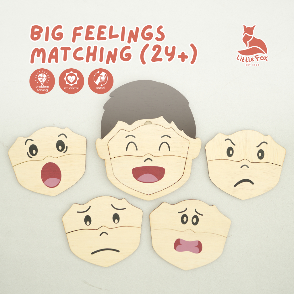 Jual LITTLEFOX Big Feelings Matching Game - Permainan Puzzle Emosi ...