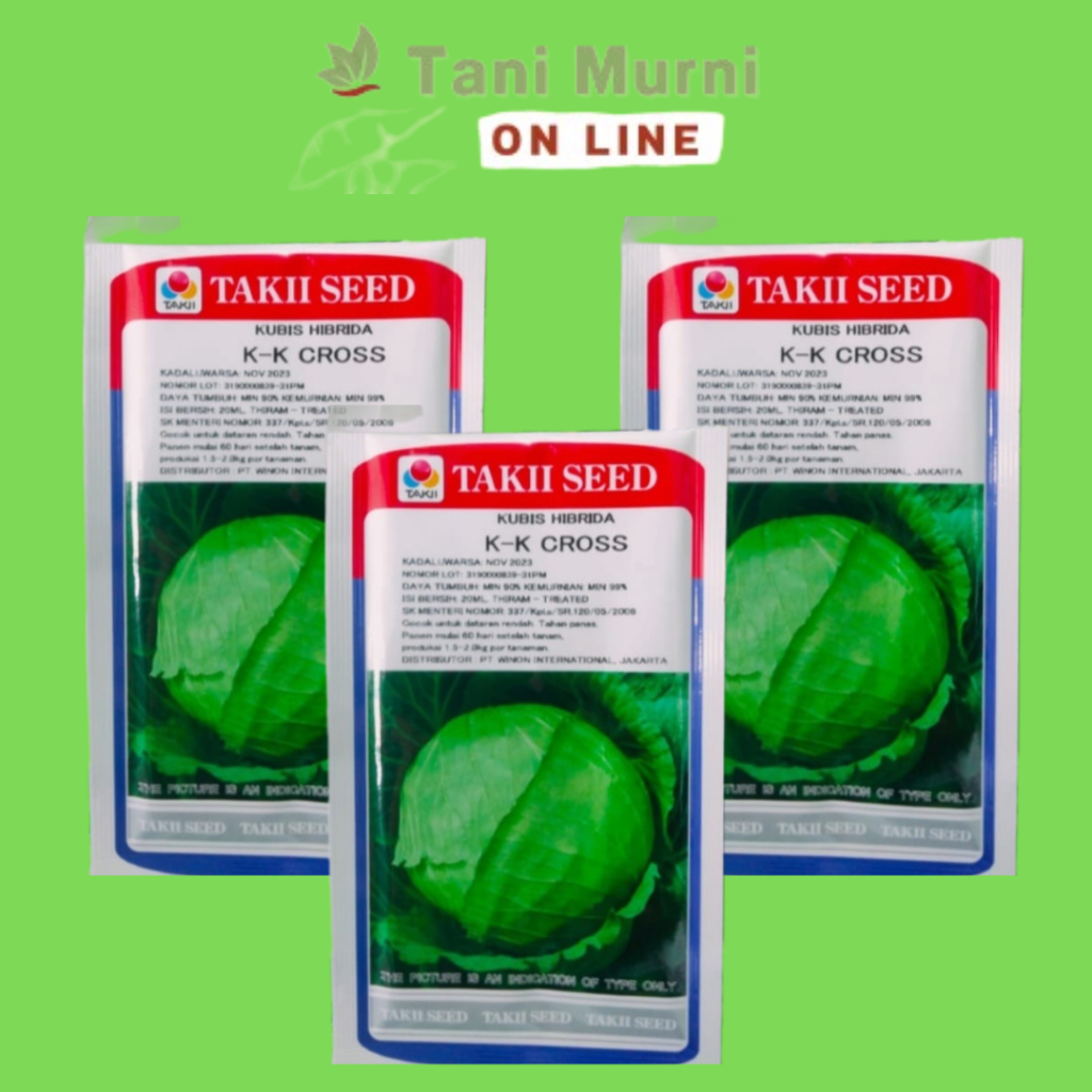 Jual Benih Kubis Hibrida K-K CROSS Takii Seed 20 ML | Shopee Indonesia
