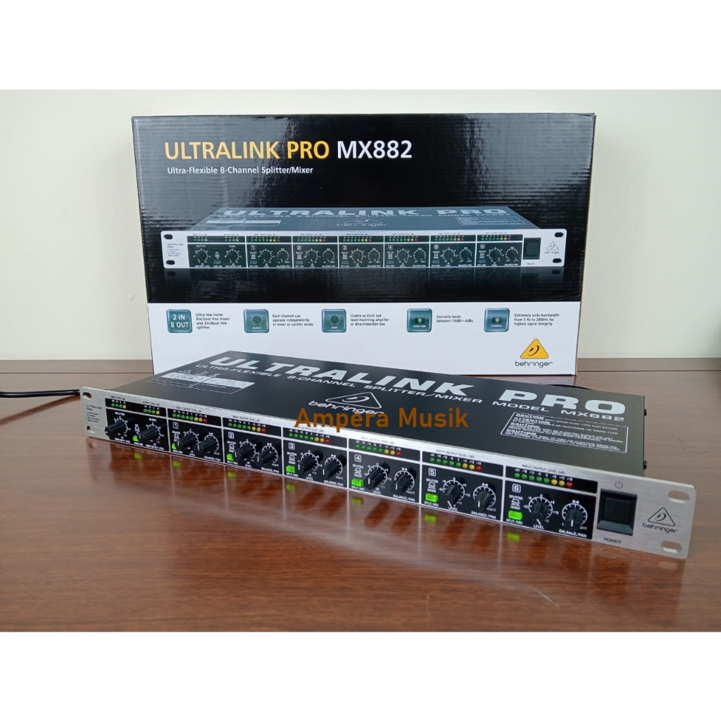 Jual Behringer MX882 Mixer Audio Splitter MX 882 ULTRALIN PRO | Shopee ...