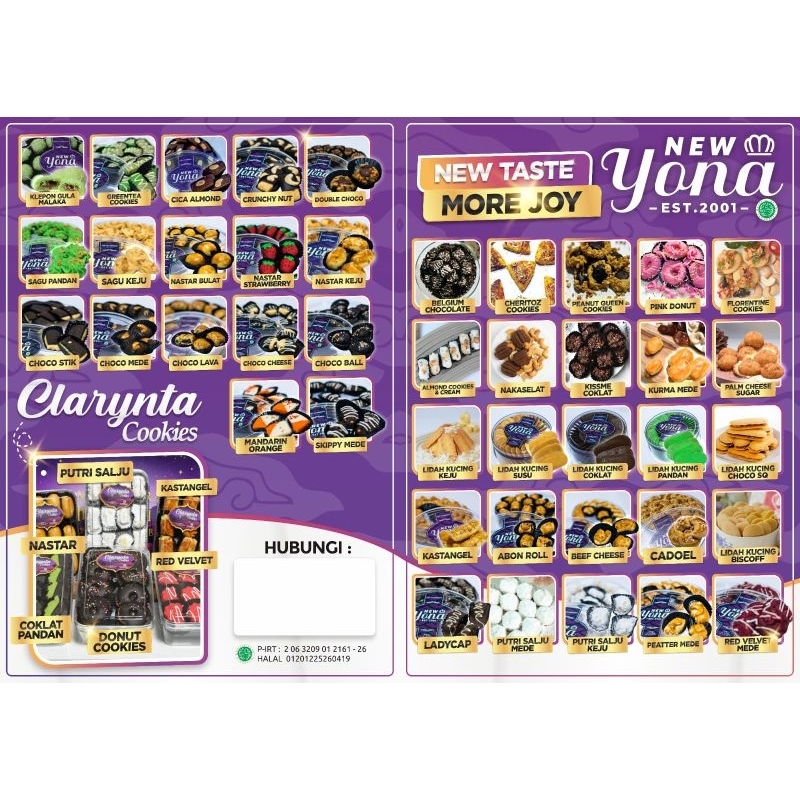Jual (READY GOSEND) KUE LEBARAN NEW YONA COOKIES 2025 STOCK BARU ...