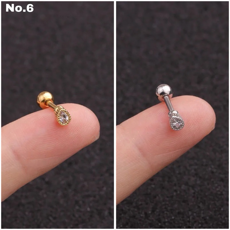 Jual Anting tindik piercing earrings stainless stell anti karat dan ...