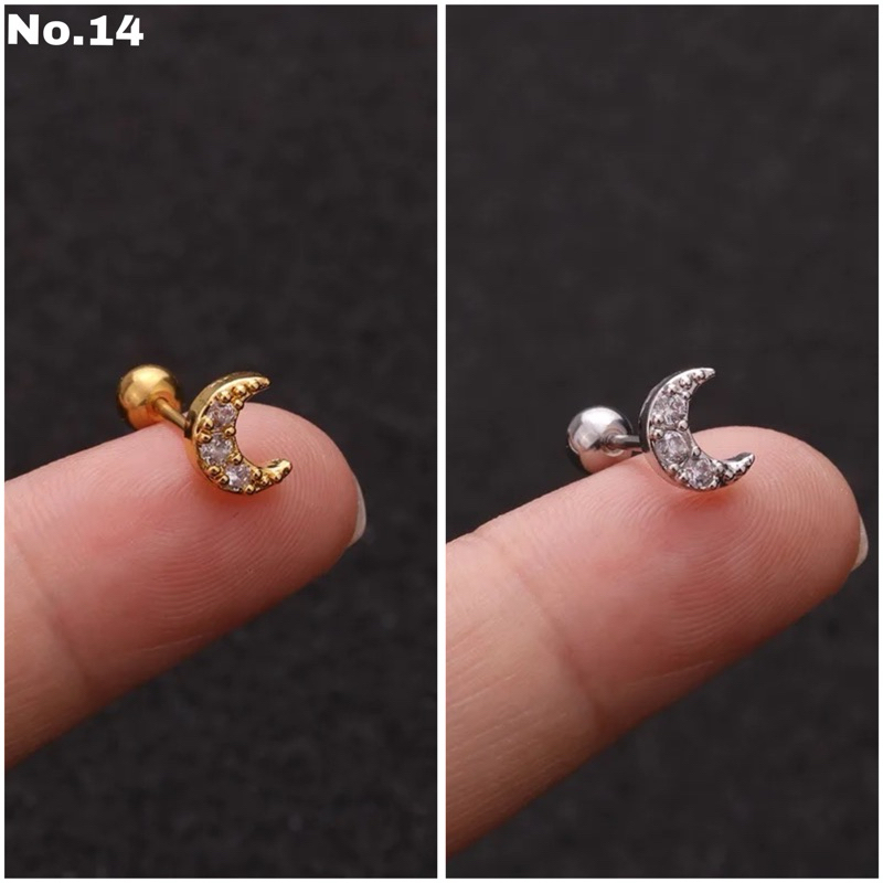 Jual Anting tindik piercing earrings stainless stell anti karat dan ...