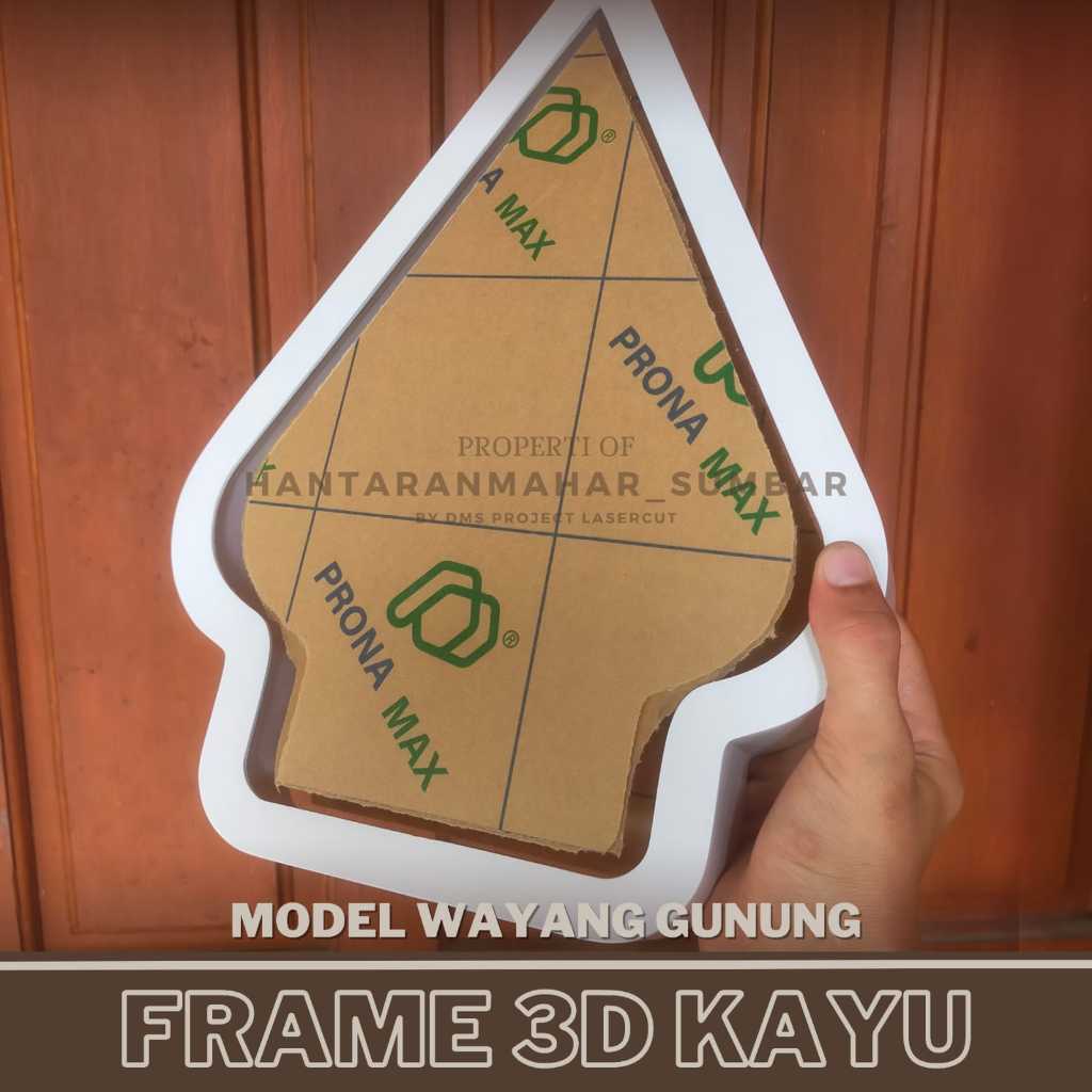 Jual Frame Pigora Pigura 3D Mahar Scrapbook Bingkai Wayang Putih HMR ...