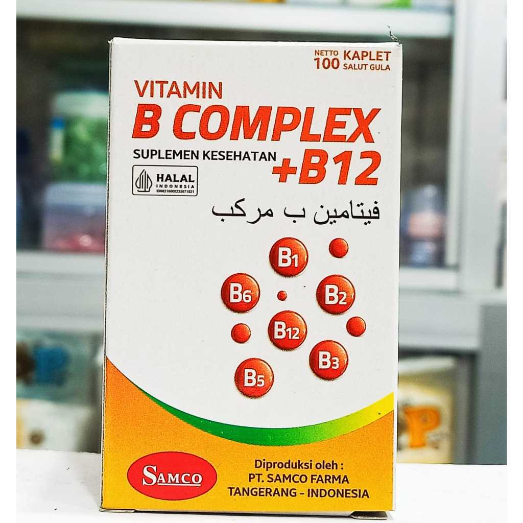 Jual Vitamin B Complex B12 𝐒𝐚𝐦𝐜𝐨 𝐈𝐒𝐈 𝟏𝟎𝟎 𝐊𝐀𝐏𝐋𝐄𝐓 Menjaga Daya Tahan 0754