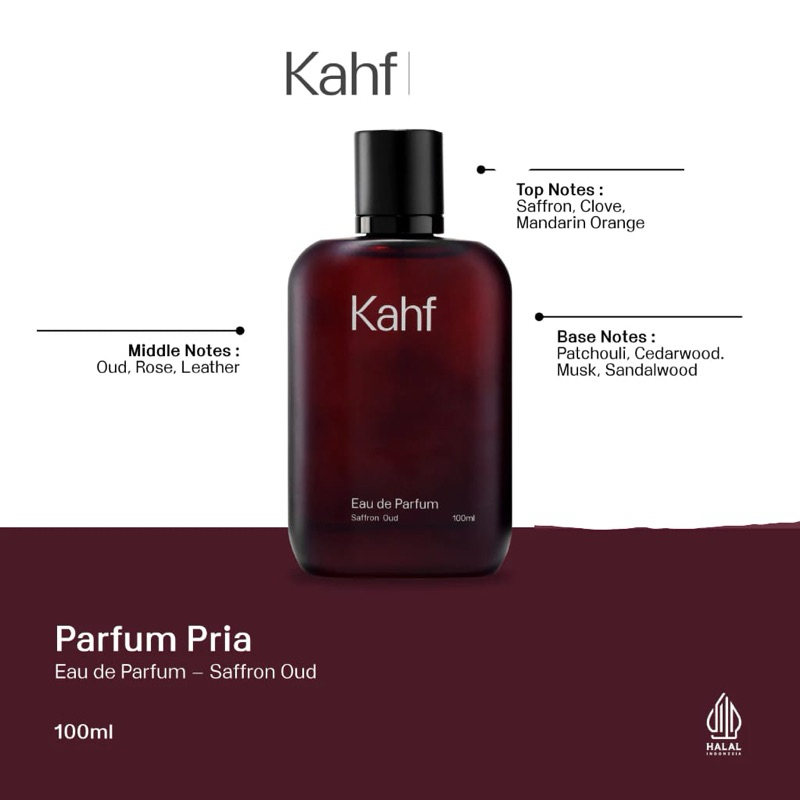 Jual Kahf Saffron Oud Eau de Parfum 100ml - Parfum Pria | Shopee Indonesia