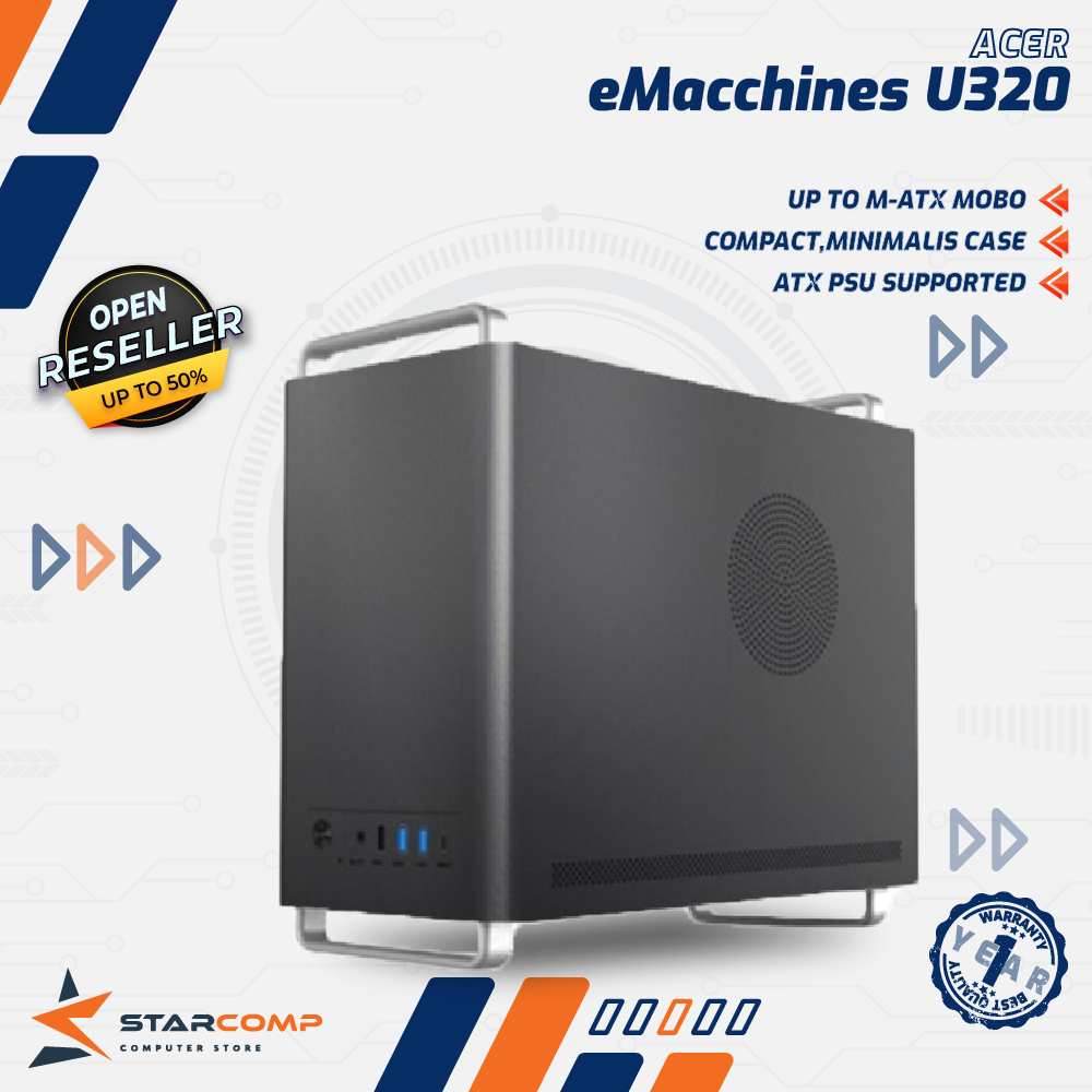 Jual Acer U320 Black / White ITX M-ATX Casing Komputer eMachines U 320 ...