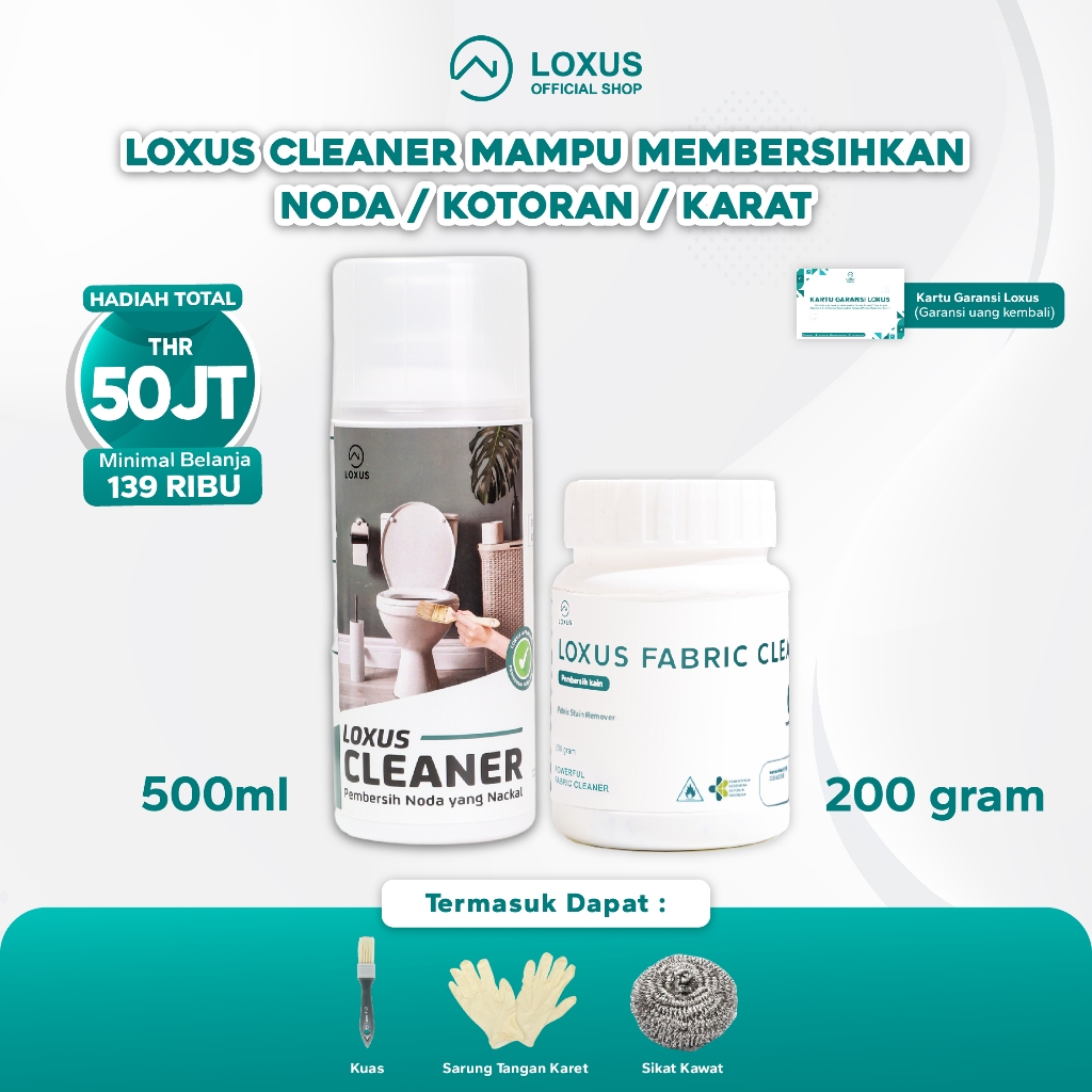 Jual Loxus Cleaner Pembersih Kerak Toilet Kamar Mandi Stainless Shower ...