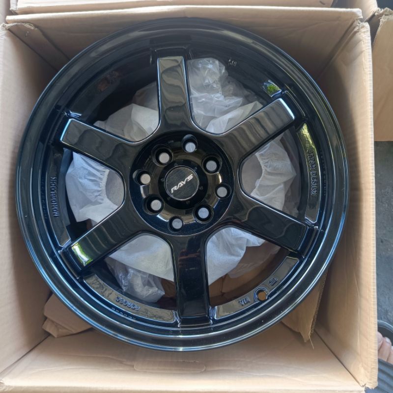 Jual 4 Velg R16 Volks rays TE 37 baru pcd 4x114/100 Black Harga yg ...