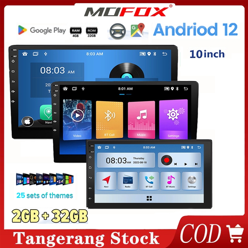 Jual 【Stok Lokal】MOFOX Double Din Android Head Unit 7/9/10 inch Touch Screen Android Mobil 9 / 7 ...