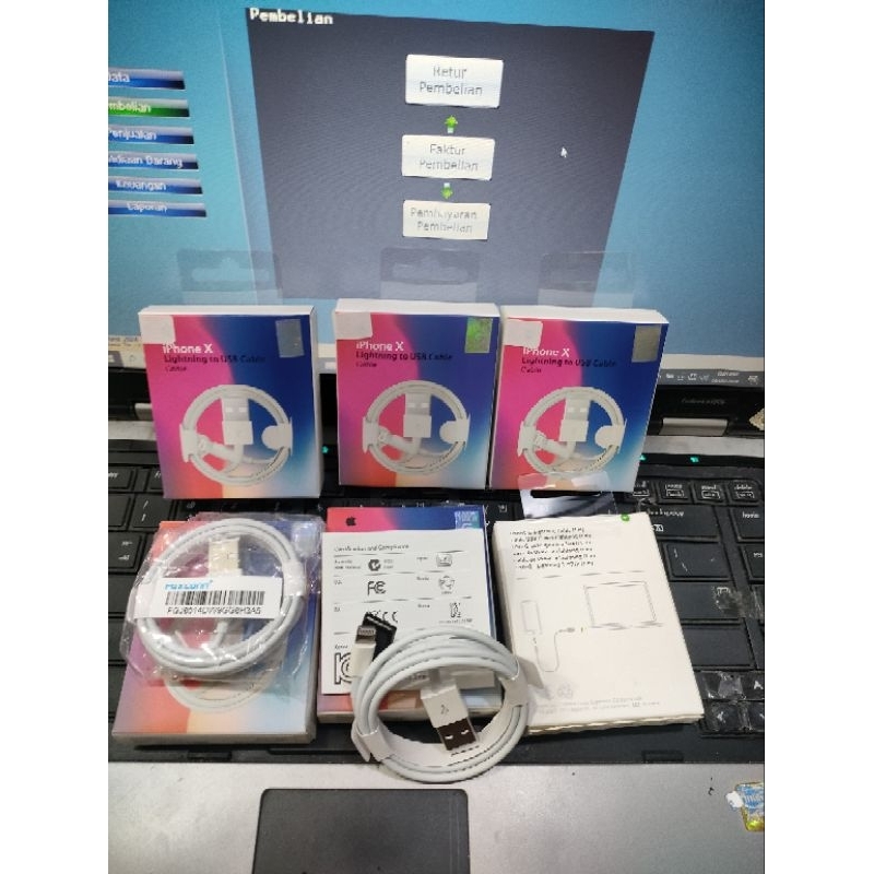 Jual Kabel IP 5 IP 6 IP 7 IP 8 IP X XR XS MAX - USB To LIGHTNING Cable ...