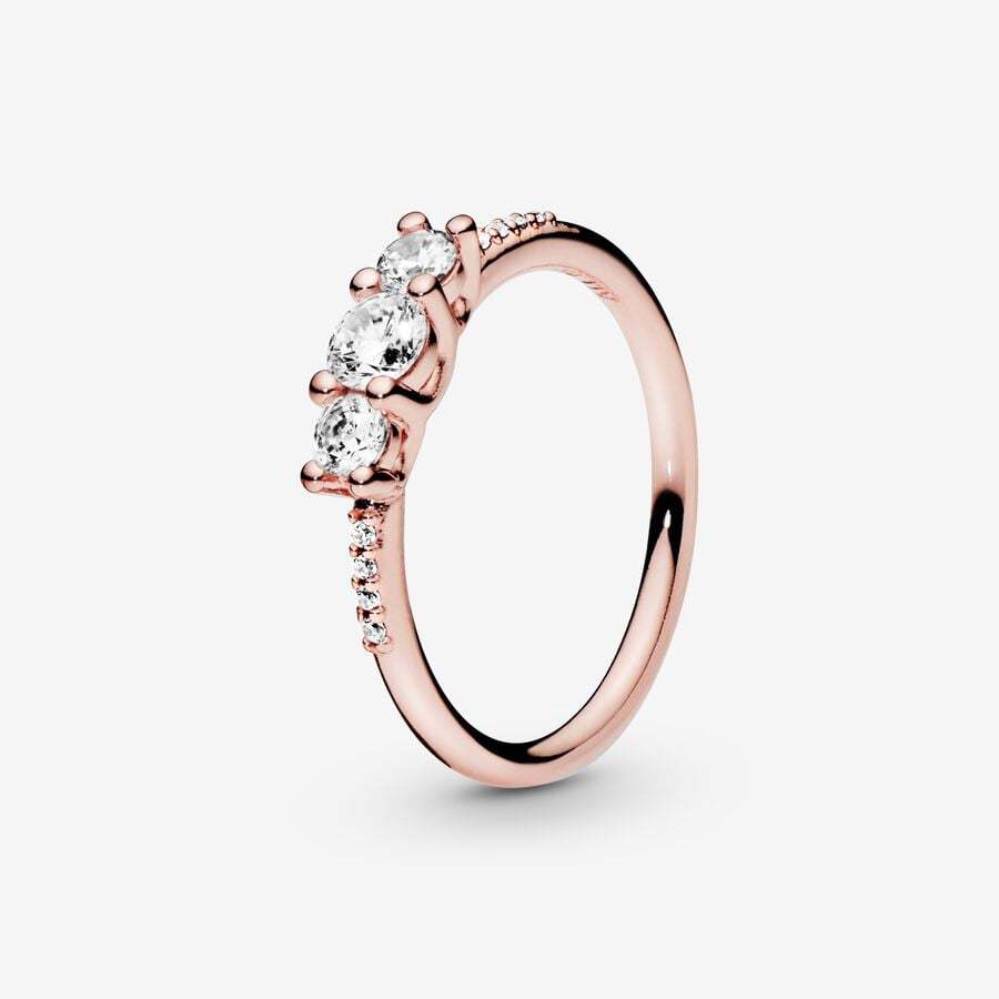 Jual Pandora Clear Three Stone Ring | Shopee Indonesia