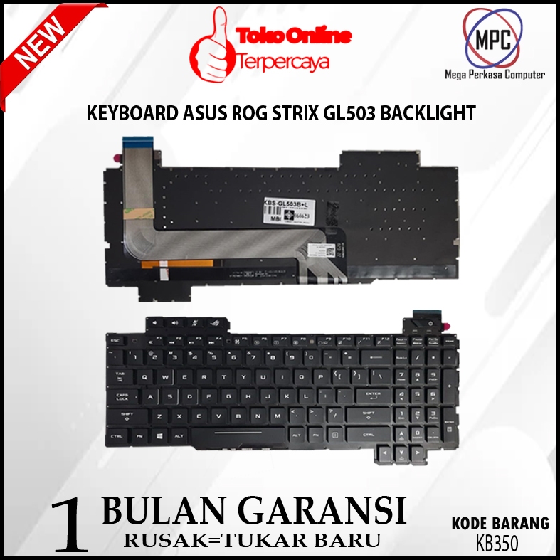Jual Keyboard ASUS ROG STRIX GL503 BACKLIGHT | Shopee Indonesia
