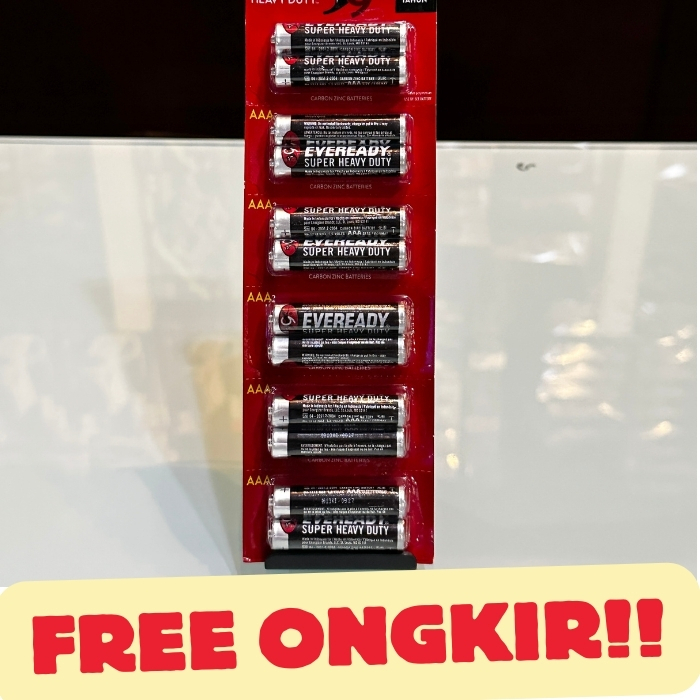 Jual Batu Baterai Eveready Super Heavy Duty AAA / A3 Battery 1.5V ...
