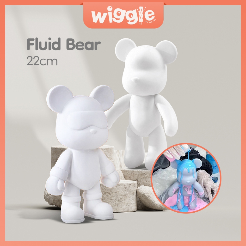 Jual Wiggle DIY Bearbrick Painting Kit Ornament Handmade Creative Fluid ...