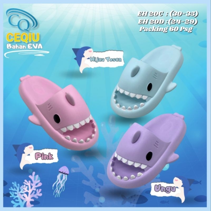 Jual Sandal anak bentuk ikan hiu 24-29(Dulux) | Shopee Indonesia