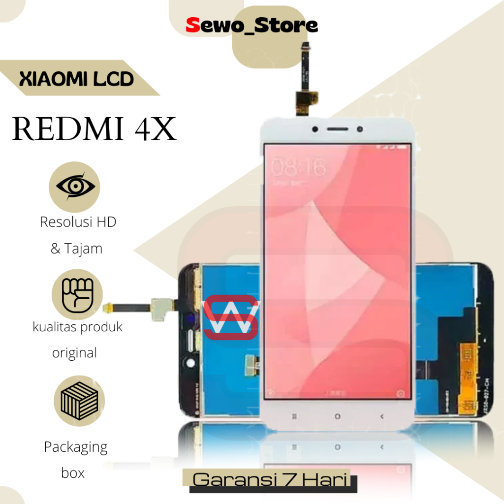 Jual LCD TOUCHSCREEN XIAOMI REDMI 4X FULLSET ORIGINAL COMPLETE | Shopee ...
