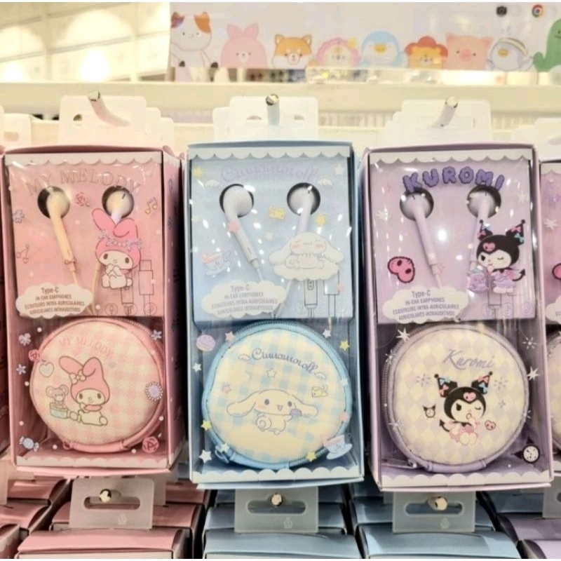 Jual Official BALI MINISO Sanrio 3.5mm in-Ear Earphones My Melody ...