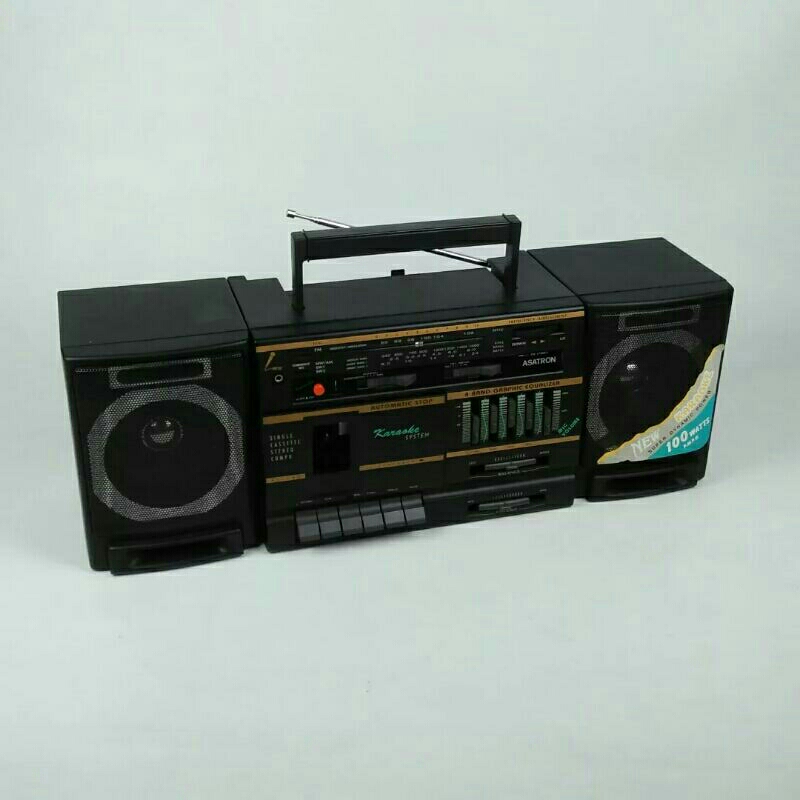 Jual RADIO TAPE COMPO BOOMBOX ASATRON CS-8610K (NOS) | Shopee Indonesia