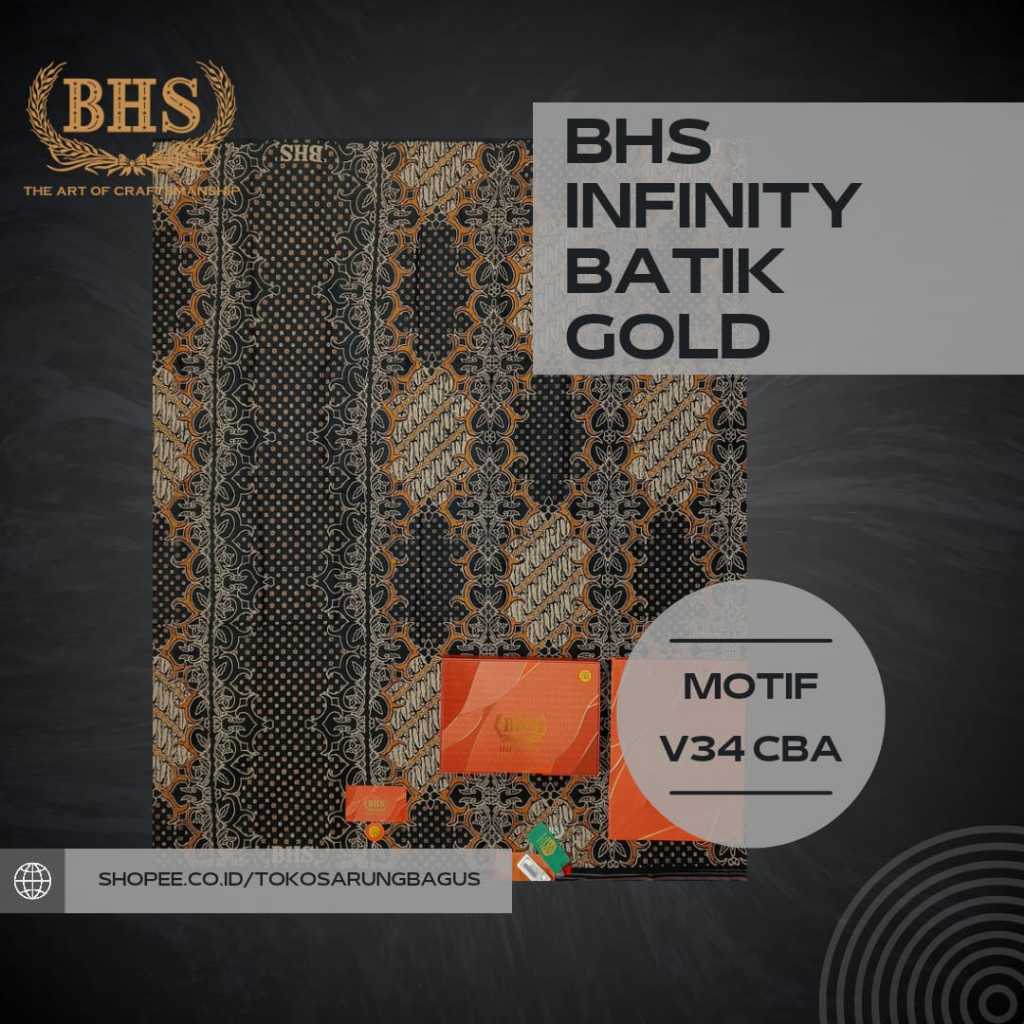 Jual Sarung BHS Infinity Gold Motif BATIK V34 CBA | Shopee Indonesia
