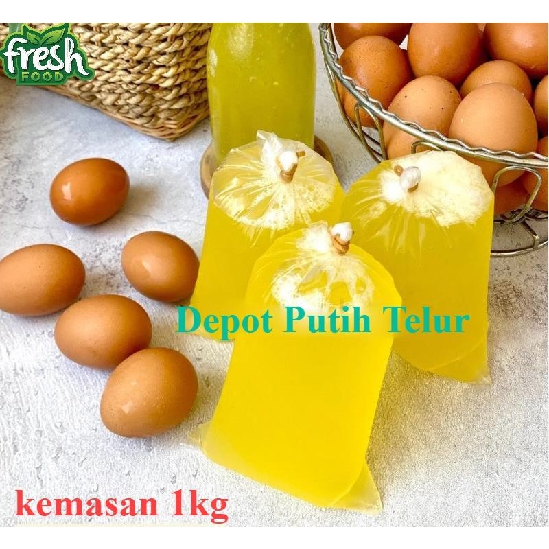 Jual Putih telur mentah 1kg fress tidak beku di jamin bersih 100% tidak ...