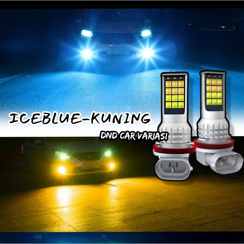 Jual LED FOGLAMP H8 H11 H16 DUA WARNA PUTIH KUNING AVANZA AGYA AYLA BRIO MOBILIO FREED CALYA ...