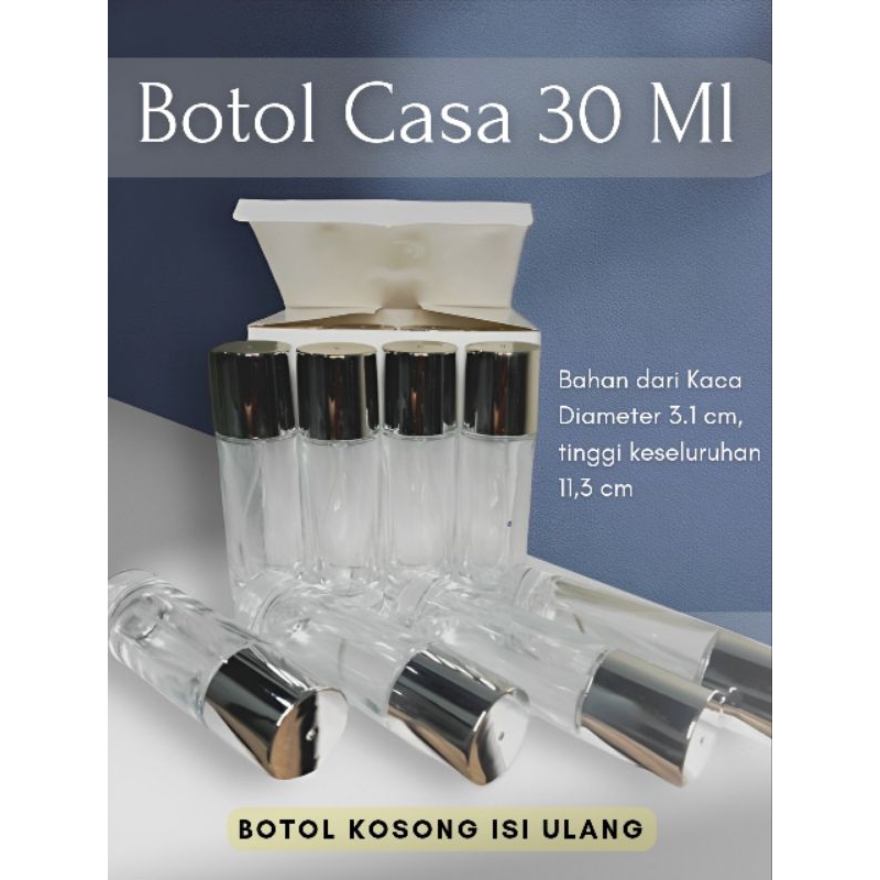 Jual BOTOL KOSONG PARFUM ISI ULANG. BOTOL CASA. BOTOL PARFUM KACA ...