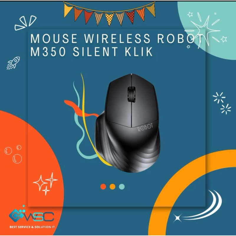 Jual Mouse Wireless ROBOT M350 Silent Click With Receiver USB ...