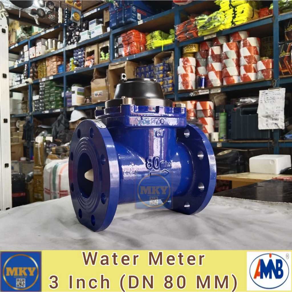 Jual Meteran Air 3" Inch Flowmeter DN 80 Flange water flow meter 3" in ...