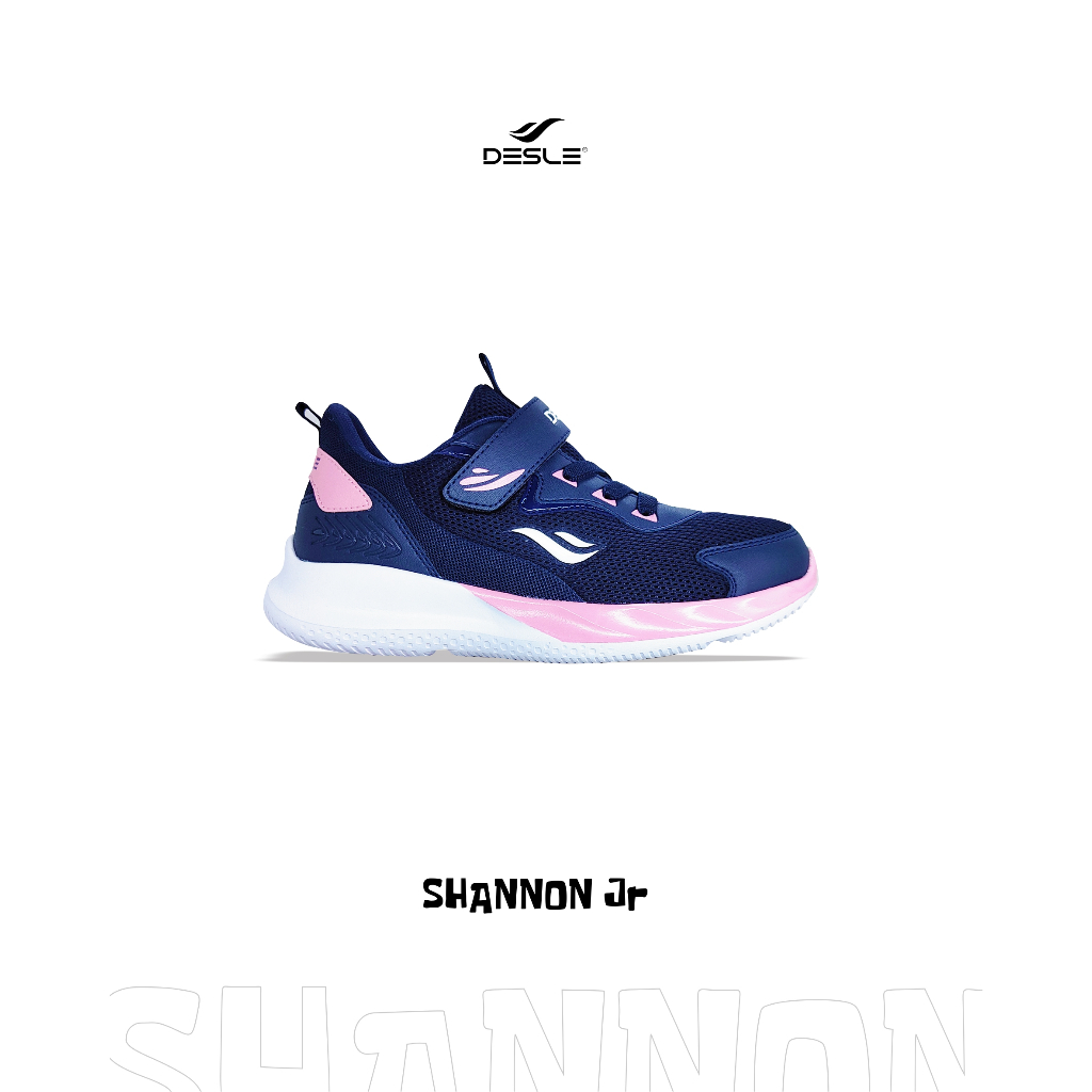 Jual Desle Shoes Sneakers Shanon Biru Tua Pink Muda | Shopee Indonesia