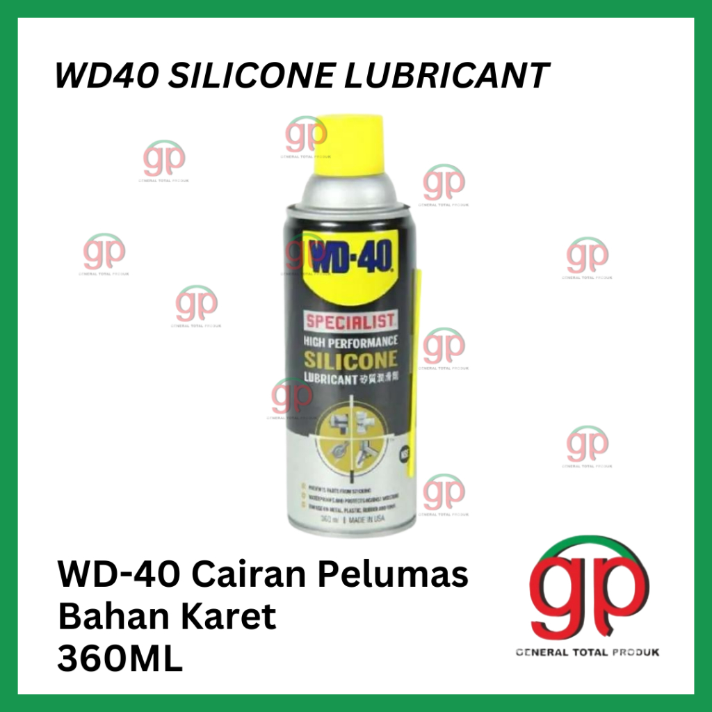 Jual WD40 SILICONE LUBRICANT WD 40 360ML Cairan Pelumas Bahan Karet | Shopee Indonesia