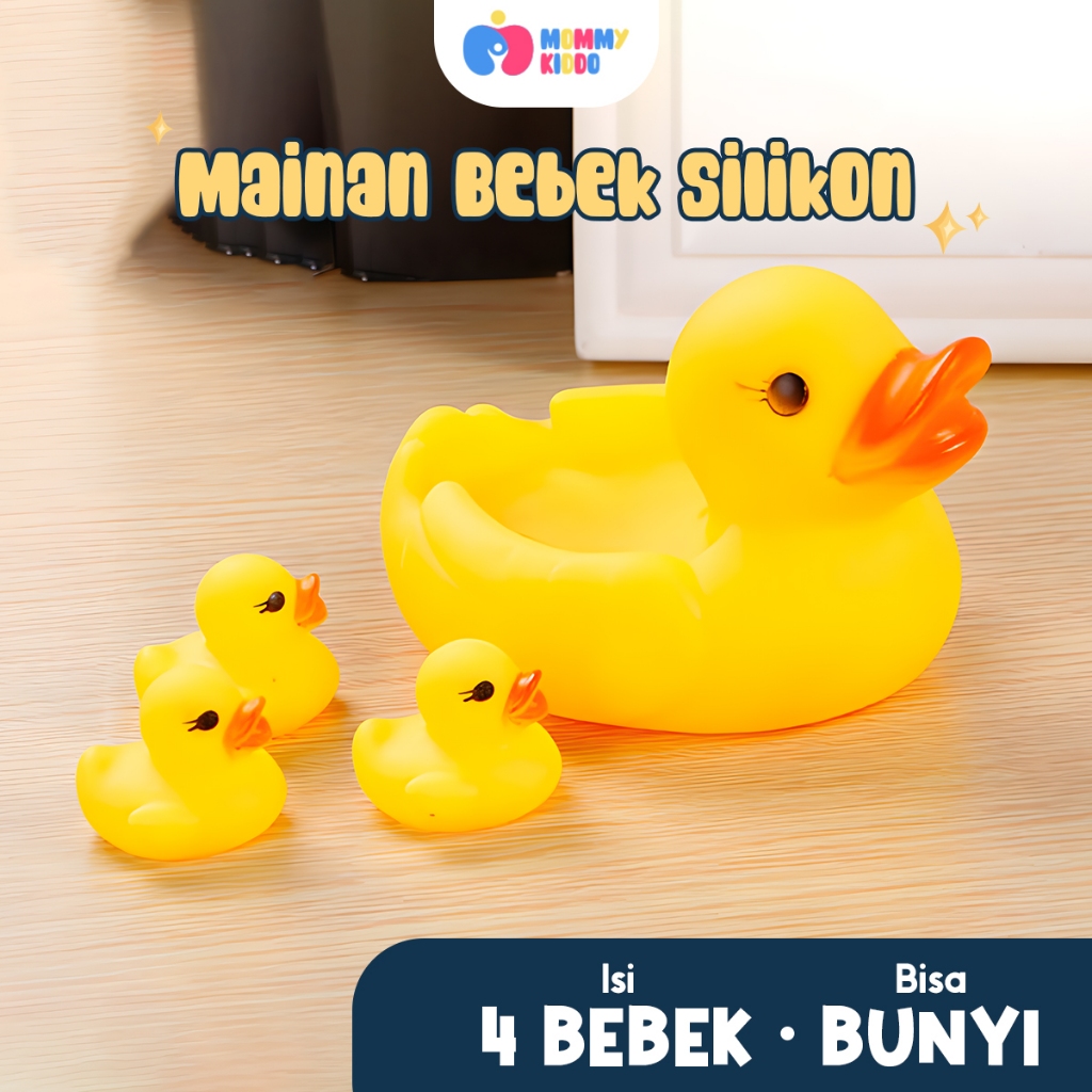 Jual MOMMYKIDDO Mainan Bebek Berenang Set 4 Pcs Mainan Mandi Anak Bisa ...