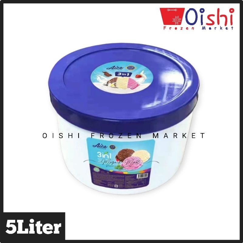 Jual Aice Es Krim Ember Tiga Rasa (Ice Cream Bucket) | Shopee Indonesia