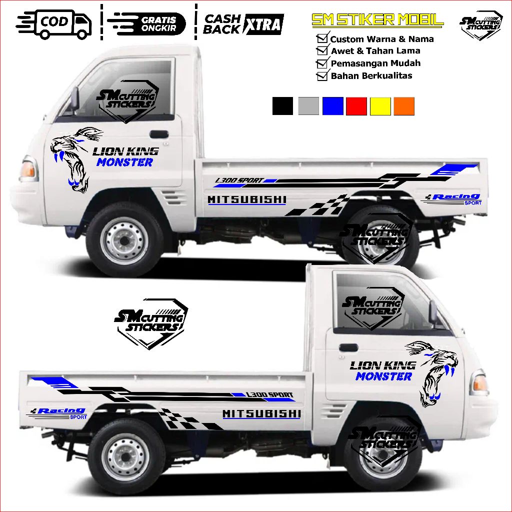 Jual Stiker mobil pick up L300 pick up Suzuki APV pick up grandmax ...