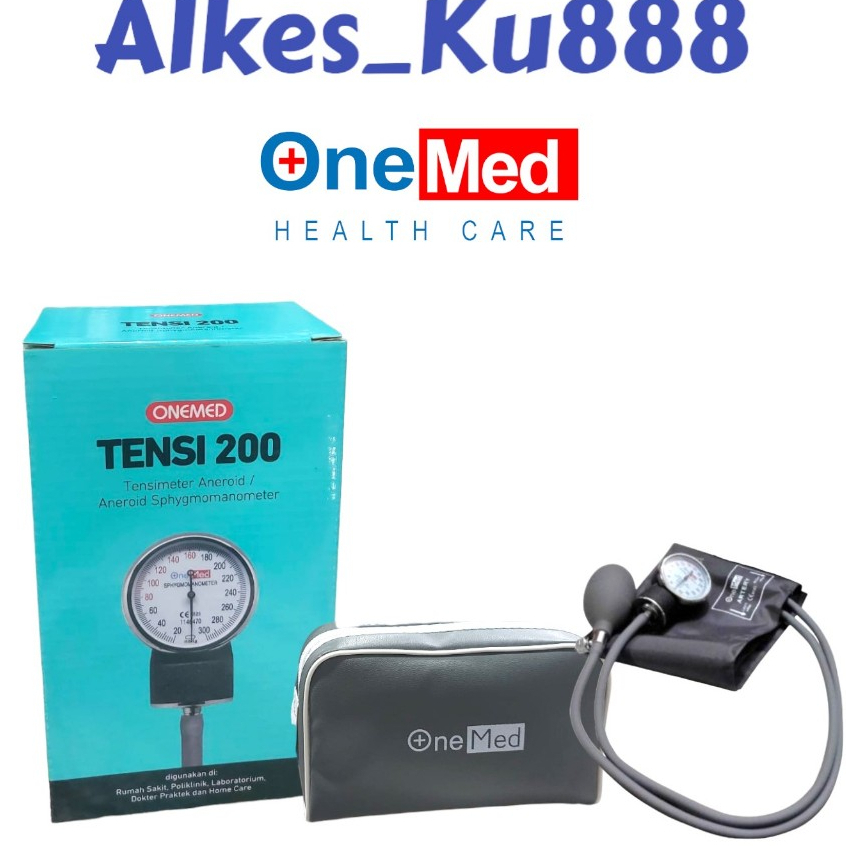 Jual ANEROID ONEMED/TENSI MANUAL ONEMED 200/ANEROID SPHYGMOMANOMETER ...