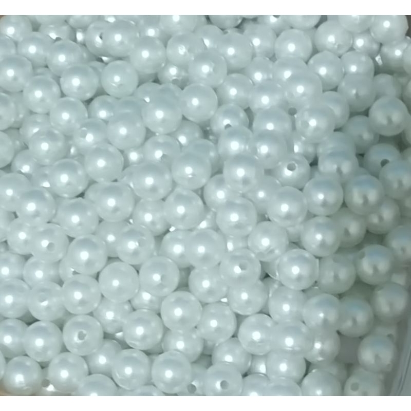 Jual mutiara Putih 8mm 50gram | Shopee Indonesia