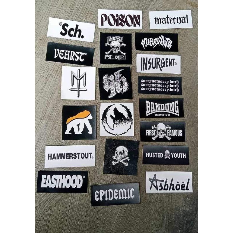 Jual STIKER BRAND, STIKER BRAND LOKAL, STIKER HELM, STIKER AESTHETIC ...