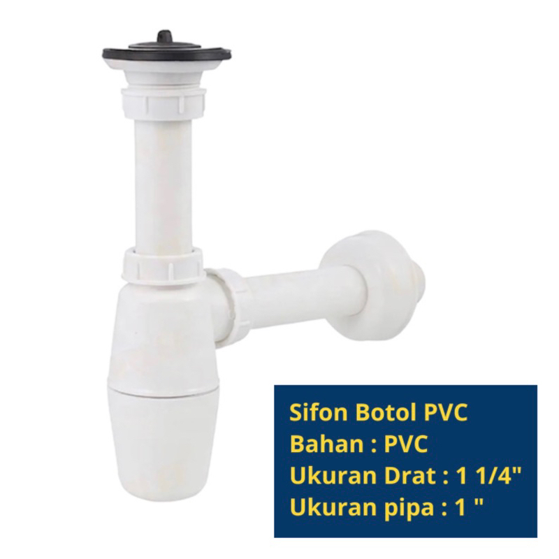 Jual Sifon Botol PVC Wastafel Pembuangan Air Plastik - Afur Wastafel ...