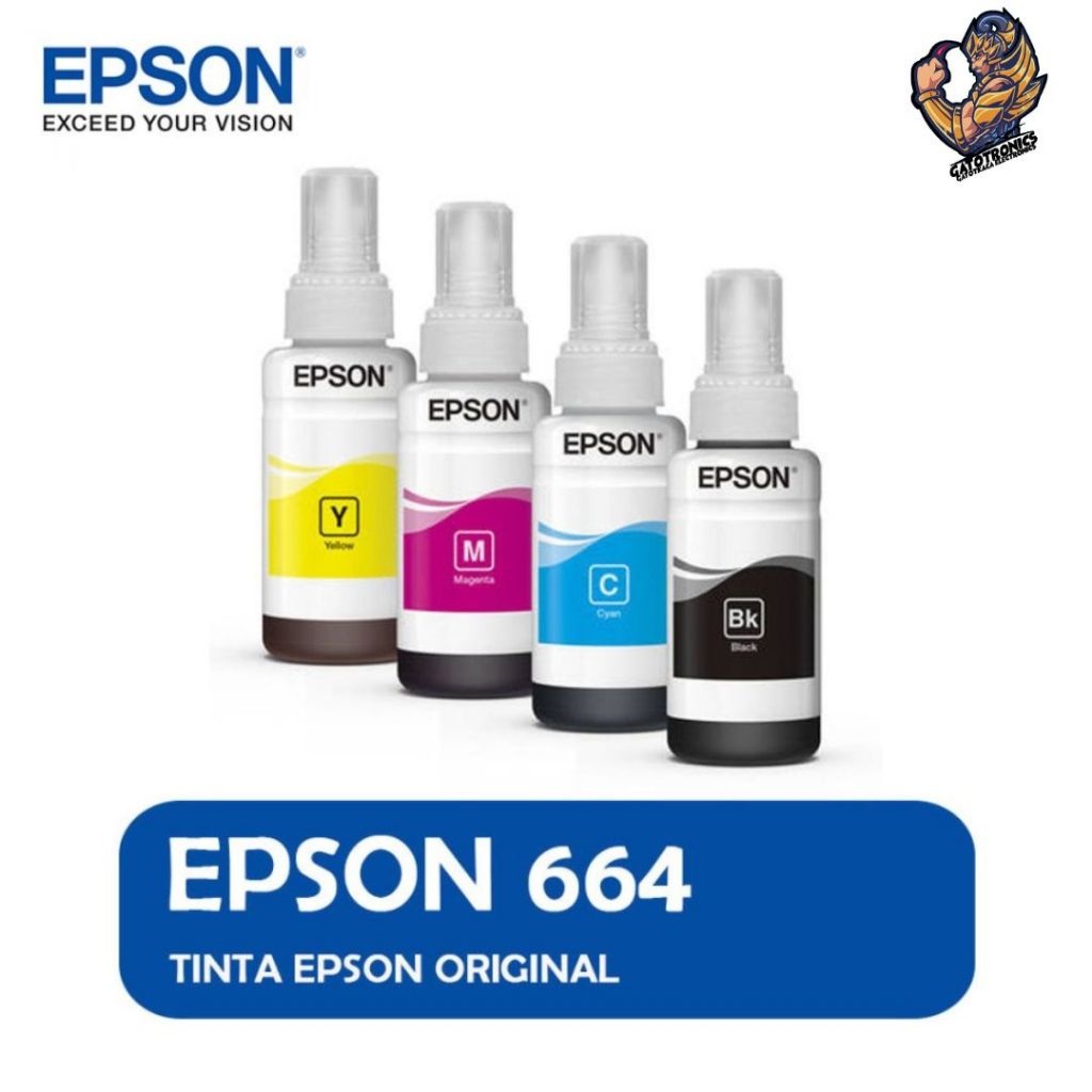 Jual Tinta EPSON 664 ORI Ink Bottle Refill Printer L120 L360 L1300- Gatotkaca Electronics ...