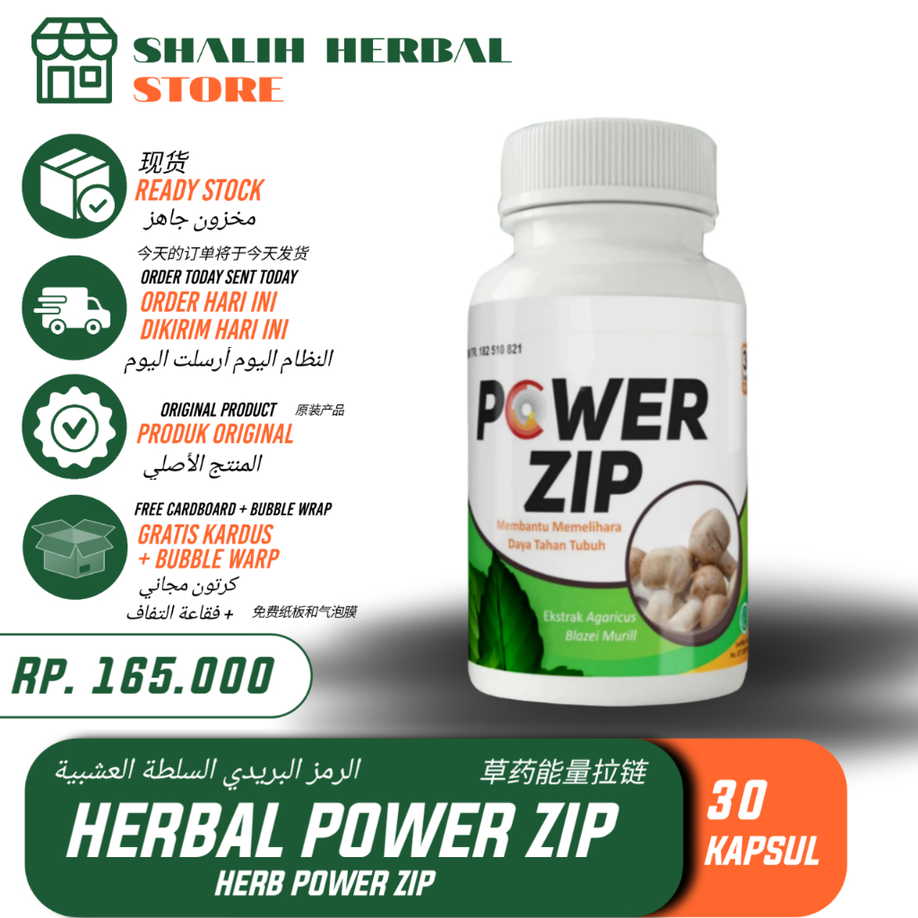 Jual POWER ZIP Original Isi 30 Tablet Asli Obat Penyakit Kronis Asam ...