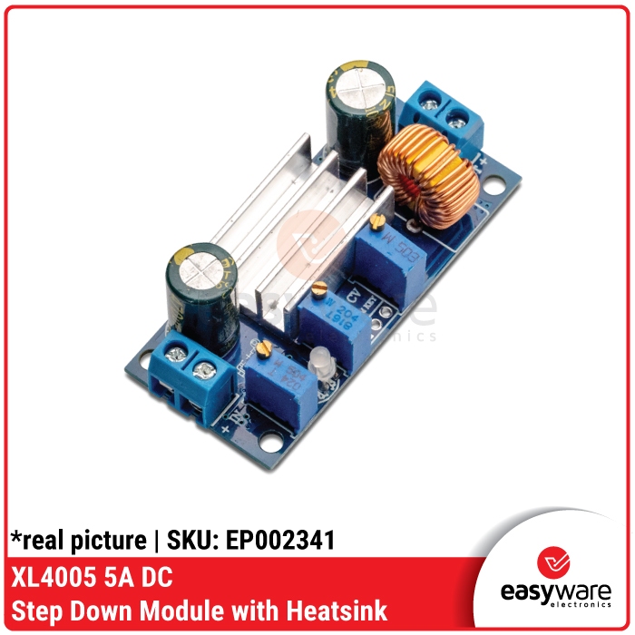 Jual XL4005 5A DC DC Step Down Module with Heatsink | Shopee Indonesia