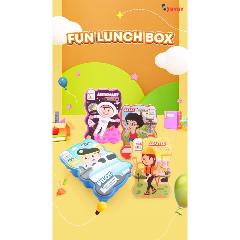 Jual LUNCH BOX FUN BIGGY/ BAHAN BPA FREE / KOTAK BOX ROTI SANDWICH ...