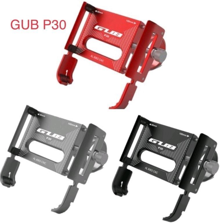 Jual GUB P10/GUB P30 / Phone Holder HP Sepeda Motor Anti Getar Alumunium Alloy 100% | Shopee ...
