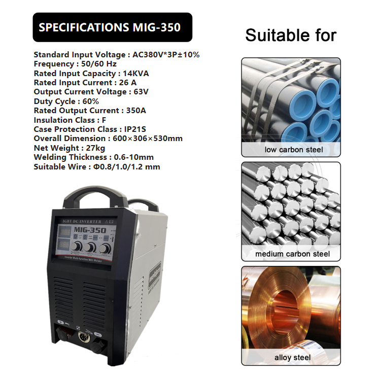 Jual Mesin Las Weldpro MIG 350A Trafo Las Inverter With Wire Feeder MIG ...