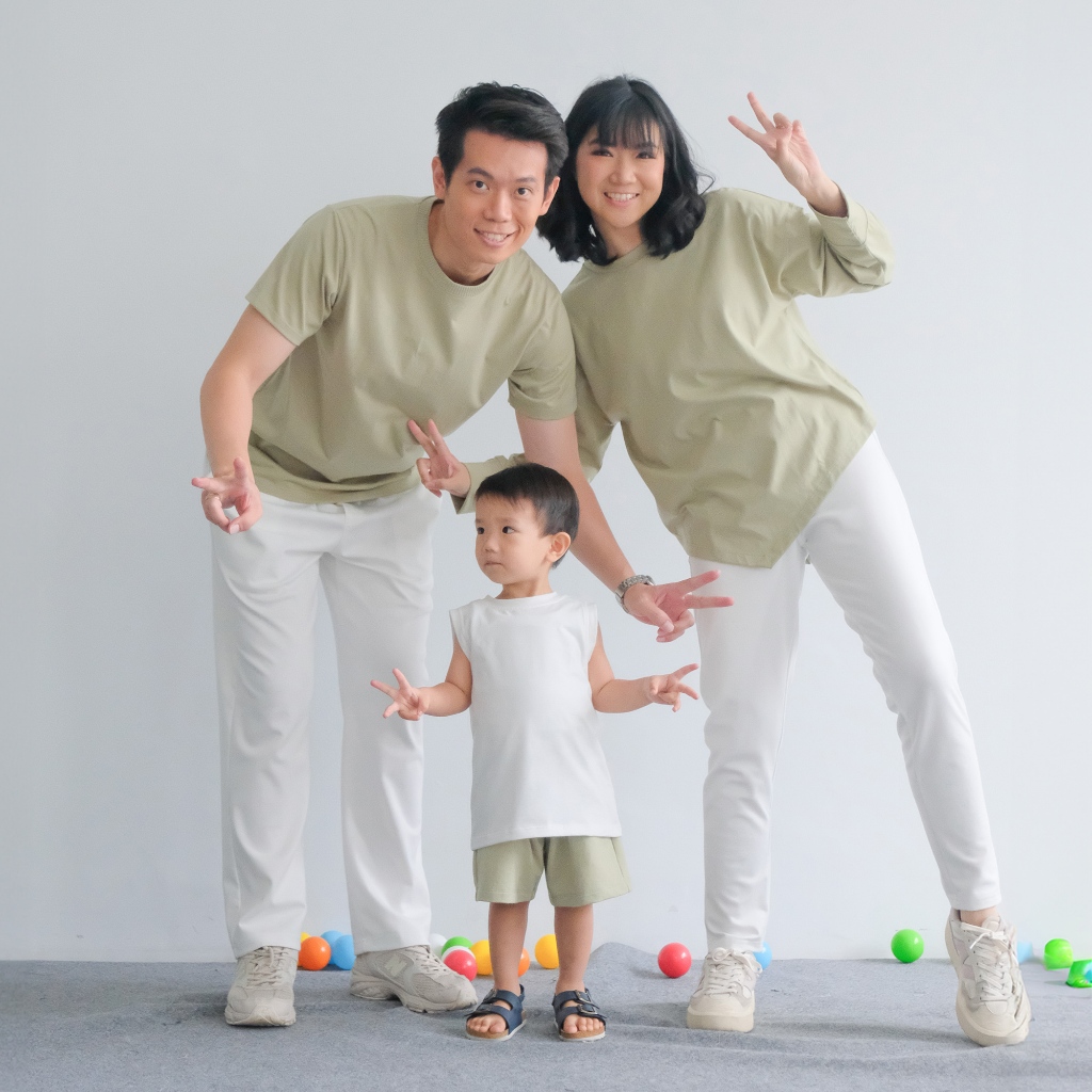 Jual Isla Jia Sage Green Family Set - Pakaian Keluarga - Baju Couple ...