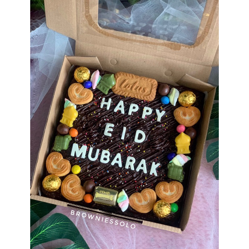 Jual (INSTAN ONLY) Brownies Tart 20cm x 20cm Brownies Cake Brownies ...